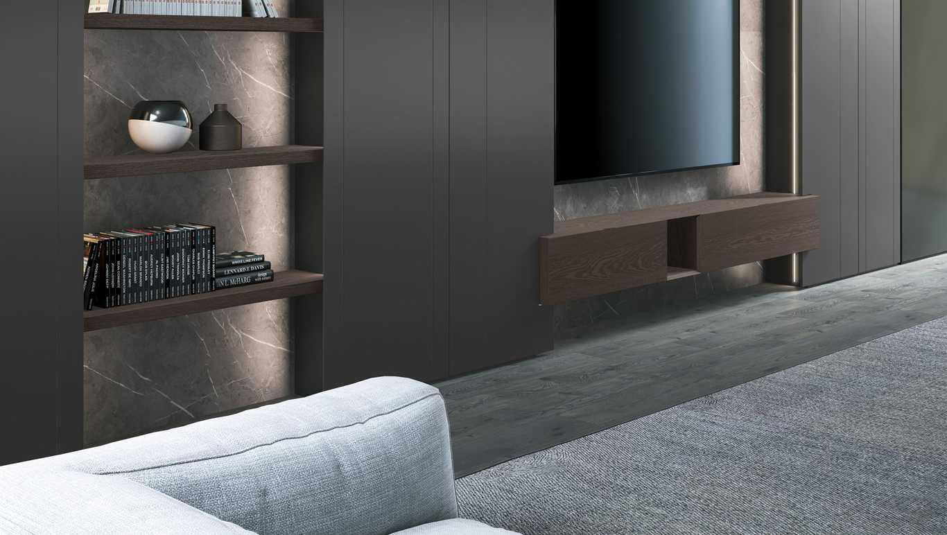 Living Room Design with Modern Italian Wall Systems | NOLI